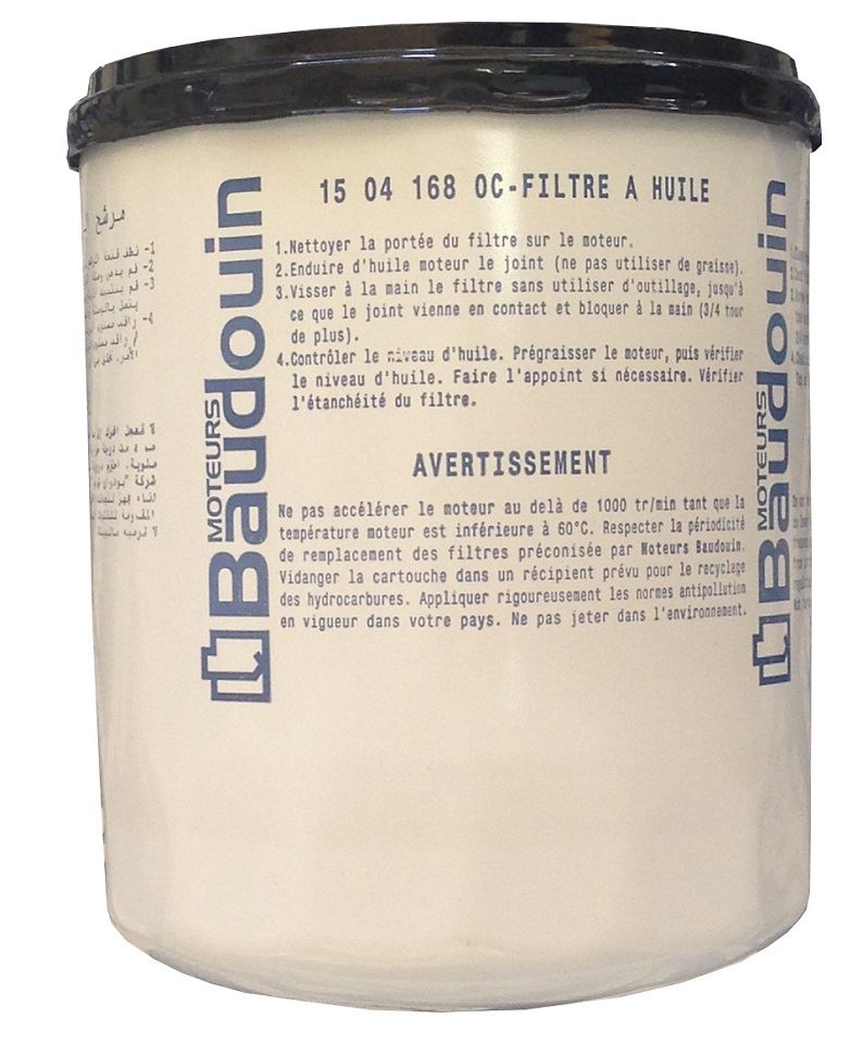 FILTRE A HUILE 15041680C BAUDOIN | AGRES ENERGY